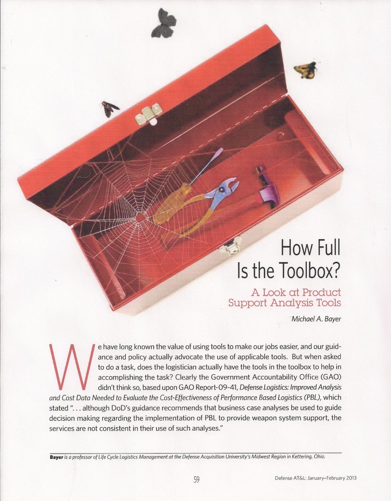 Reference: How Full is the DoD Acquisition Analytic Toolbox? – Public ...